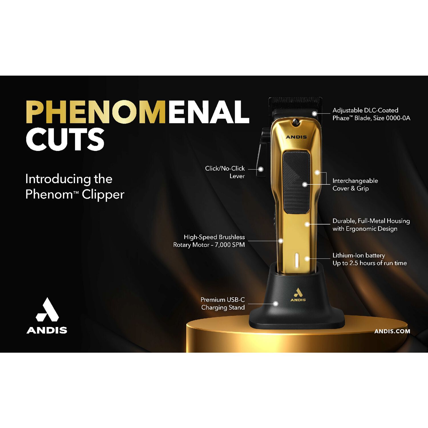 Phenom Clipper by Andis | Hair Clippers & Trimmers | Sally Beauty