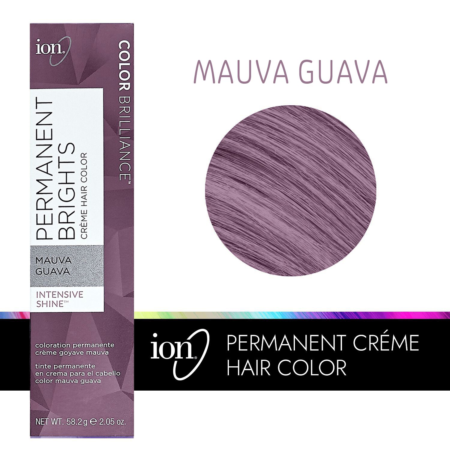 ion Permanent Brights Creme Hair Color Pastel Muava Guava