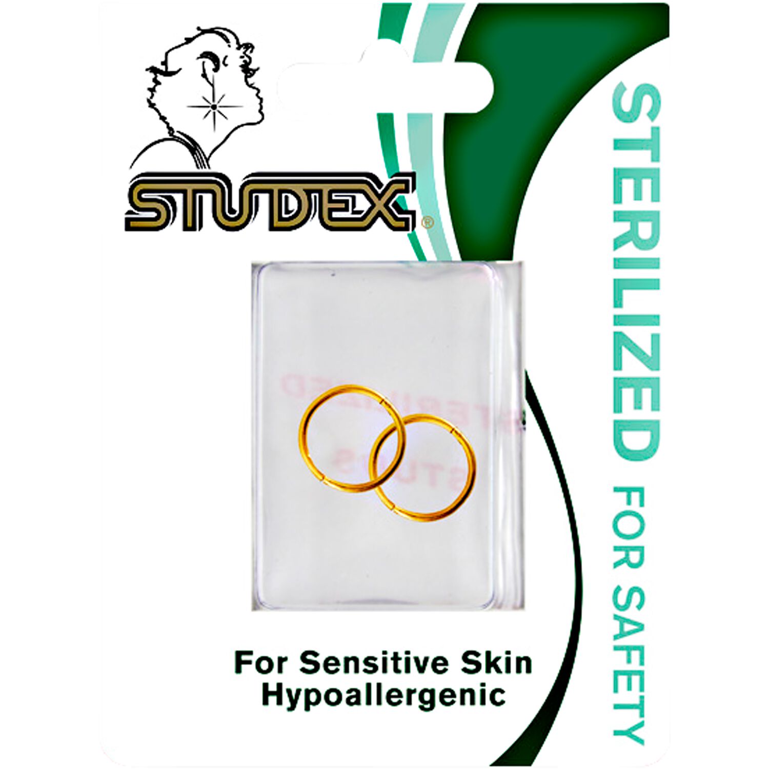 Studex Gold Plated Hoop Piercing Earrings