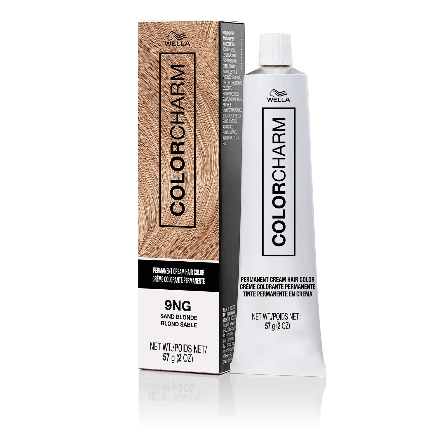 Wella colorcharm 9NG Sand Blonde Permanent Cream Hair Color | Hair ...