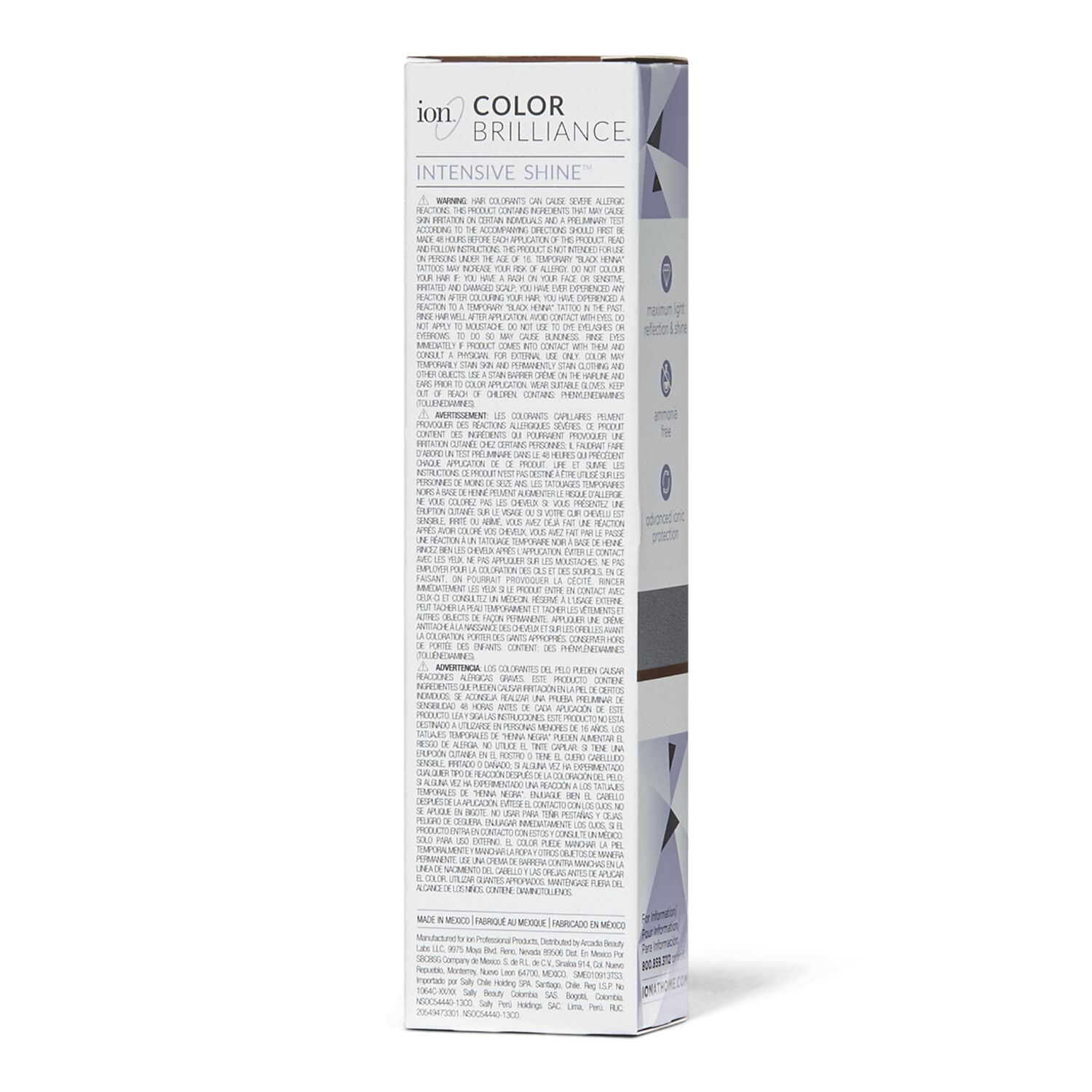 Dark Natural Brown - Ion Color Brilliance Demi-Permanent Creme Hair ...