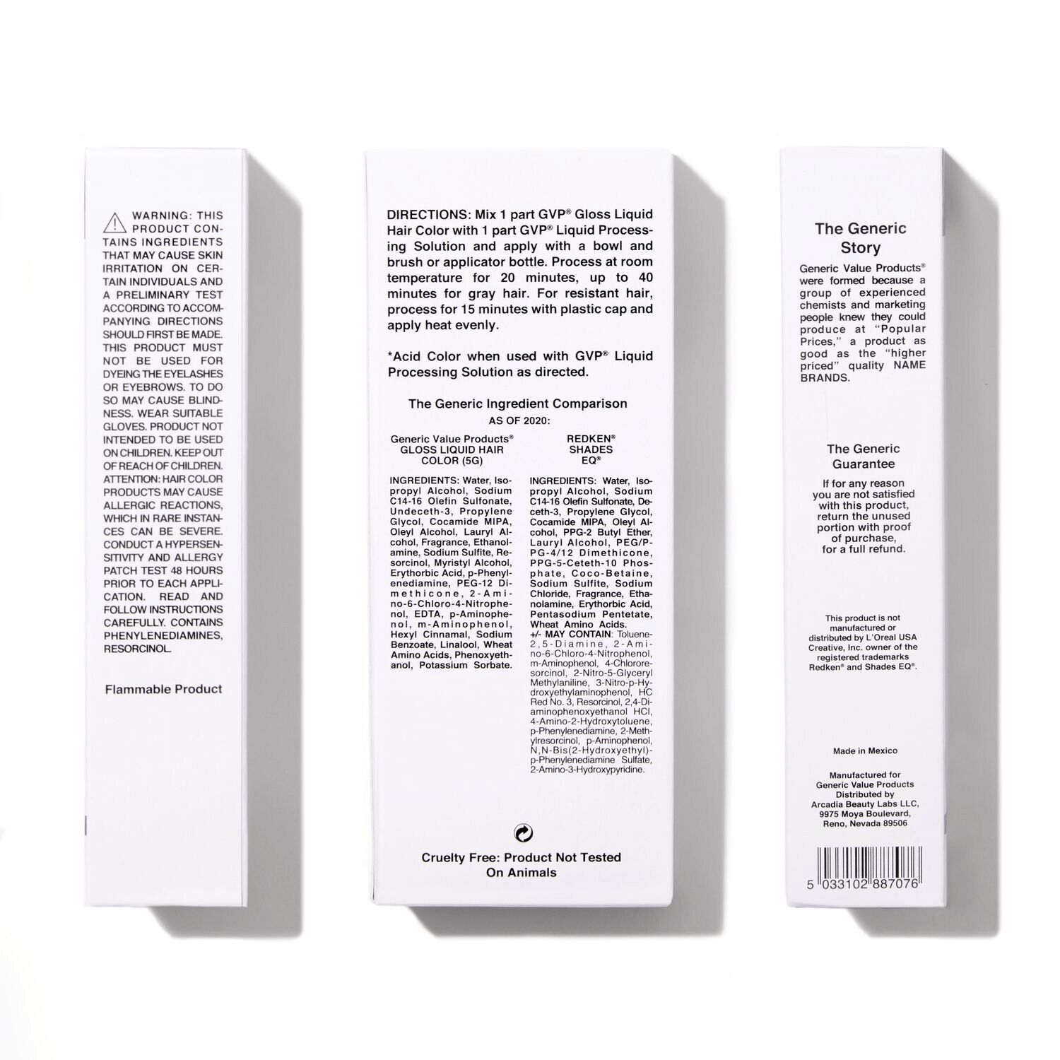 Generic Value Product 5G Golden Brown Demi-Permanent Gloss Liquid Hair ...