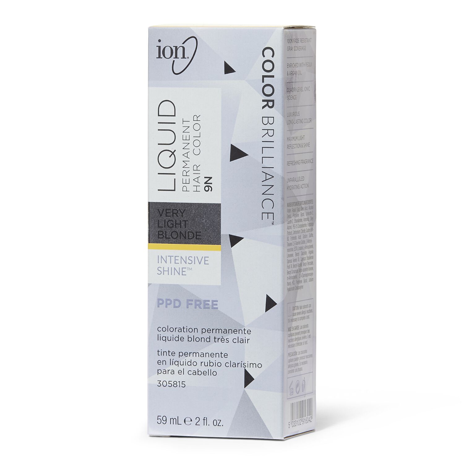 Ion 9N Very Light Blonde Permanent Liquid Hair Color by Color ...