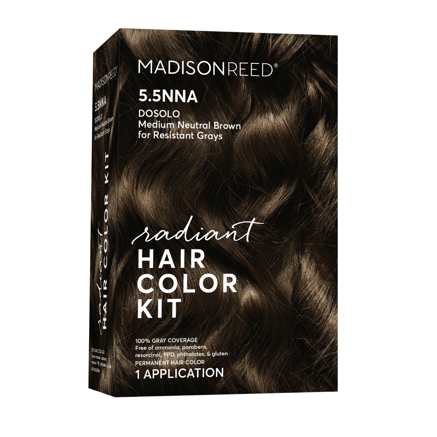 Radiant Cream Color Permanent Hair Color Kit 5.5NNA Dosolo Brown ...