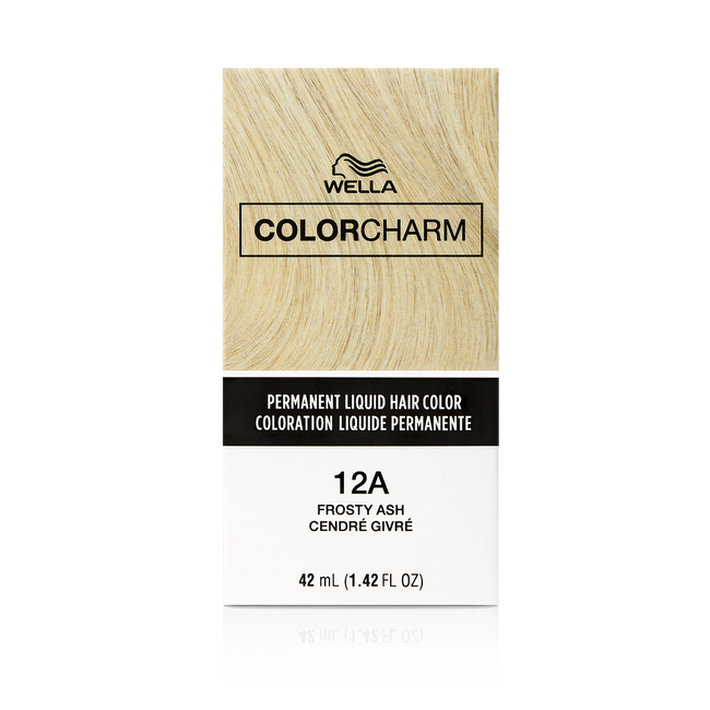 12A Frosty Ash colorcharm Permanent Liquid Hair Color by Wella | Hair ...
