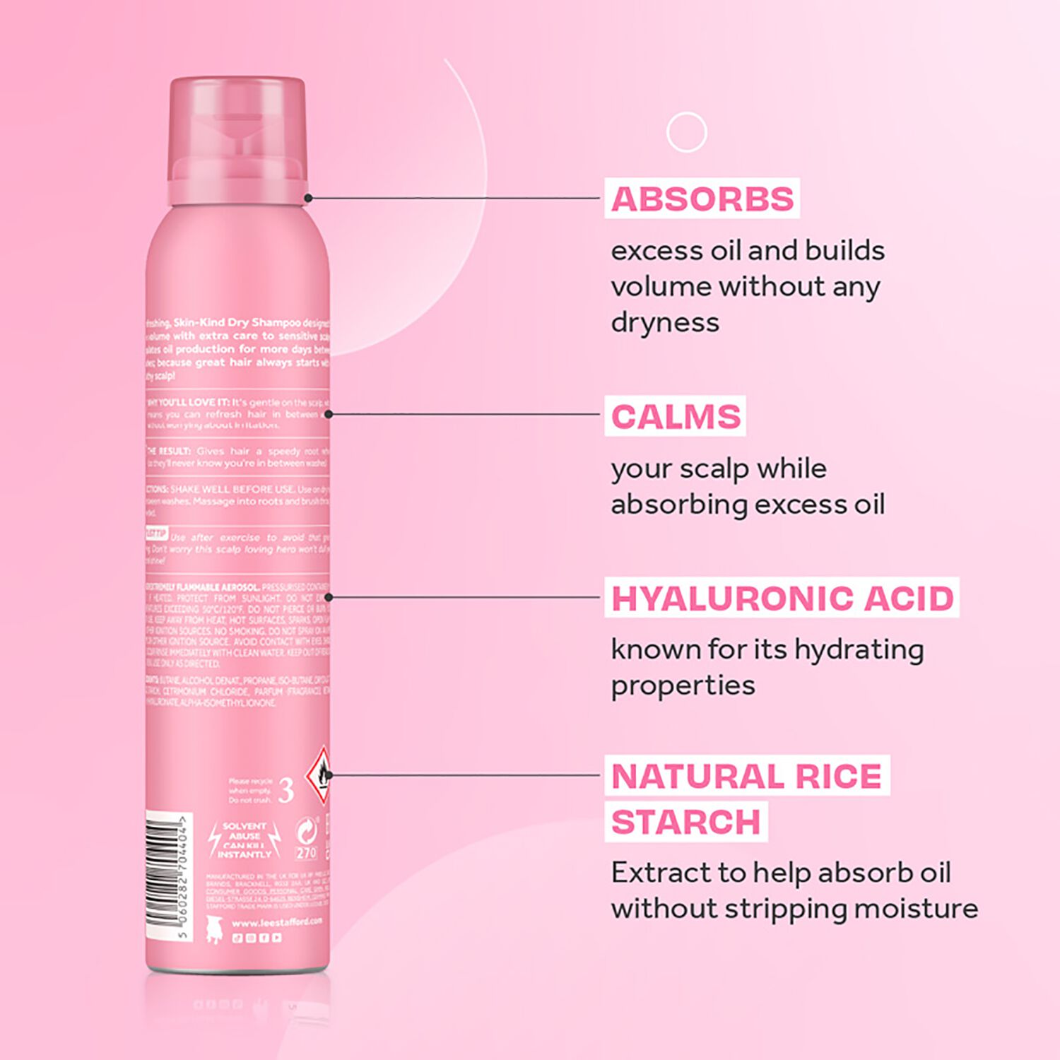 Lee Stafford Skin-Kind Dry Shampoo | Scalp Love | Sally Beauty