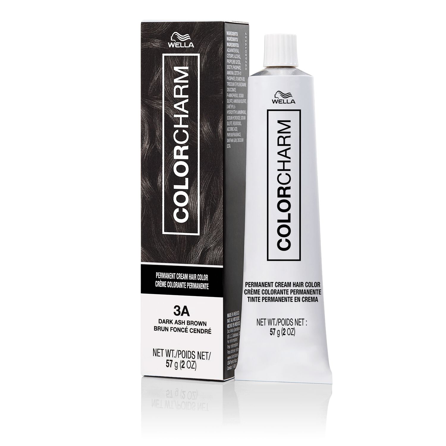 Wella Colorcharm 3a Dark Ash Brown Permanent Cream Hair Color | Hair 