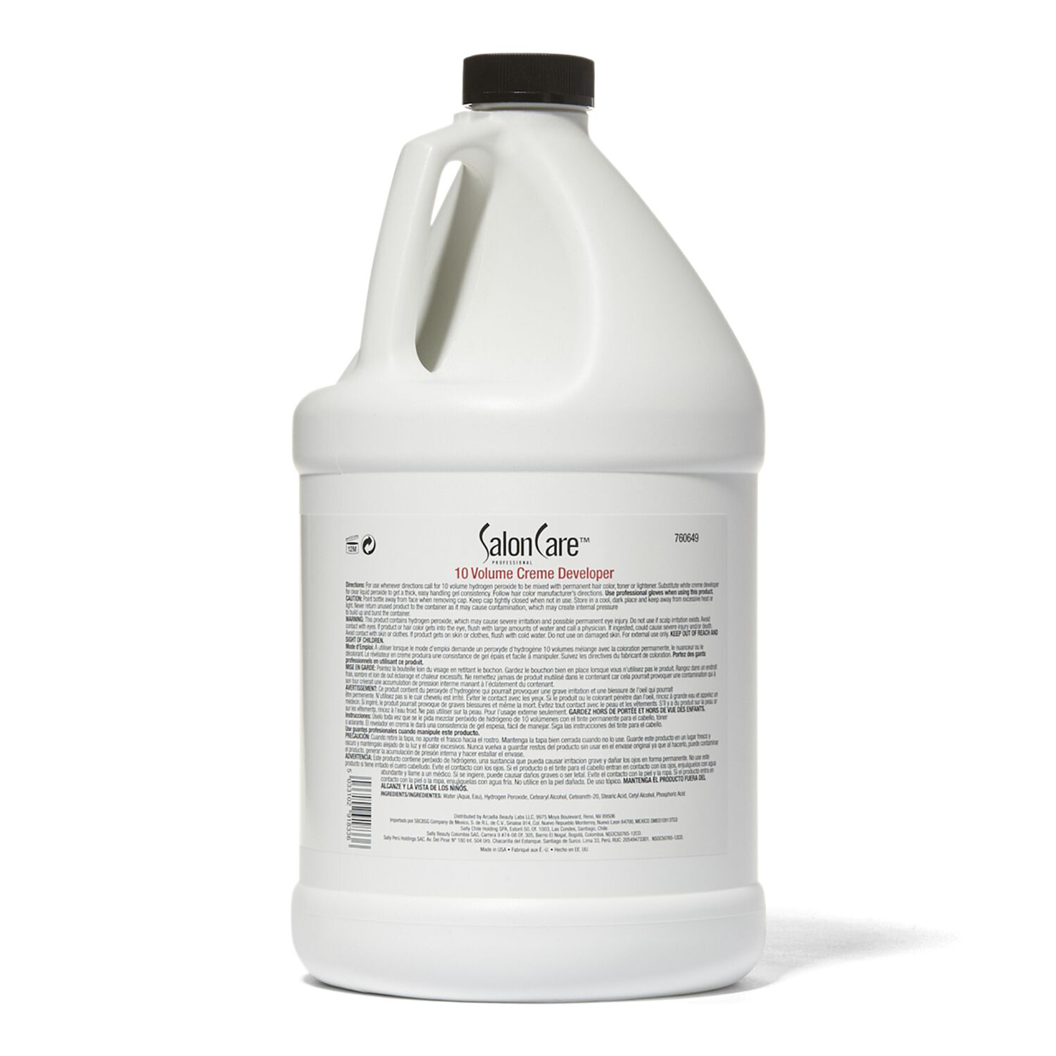 Salon Care 10 Volume Creme Developer 1 Gallon- Hair Color Developers ...