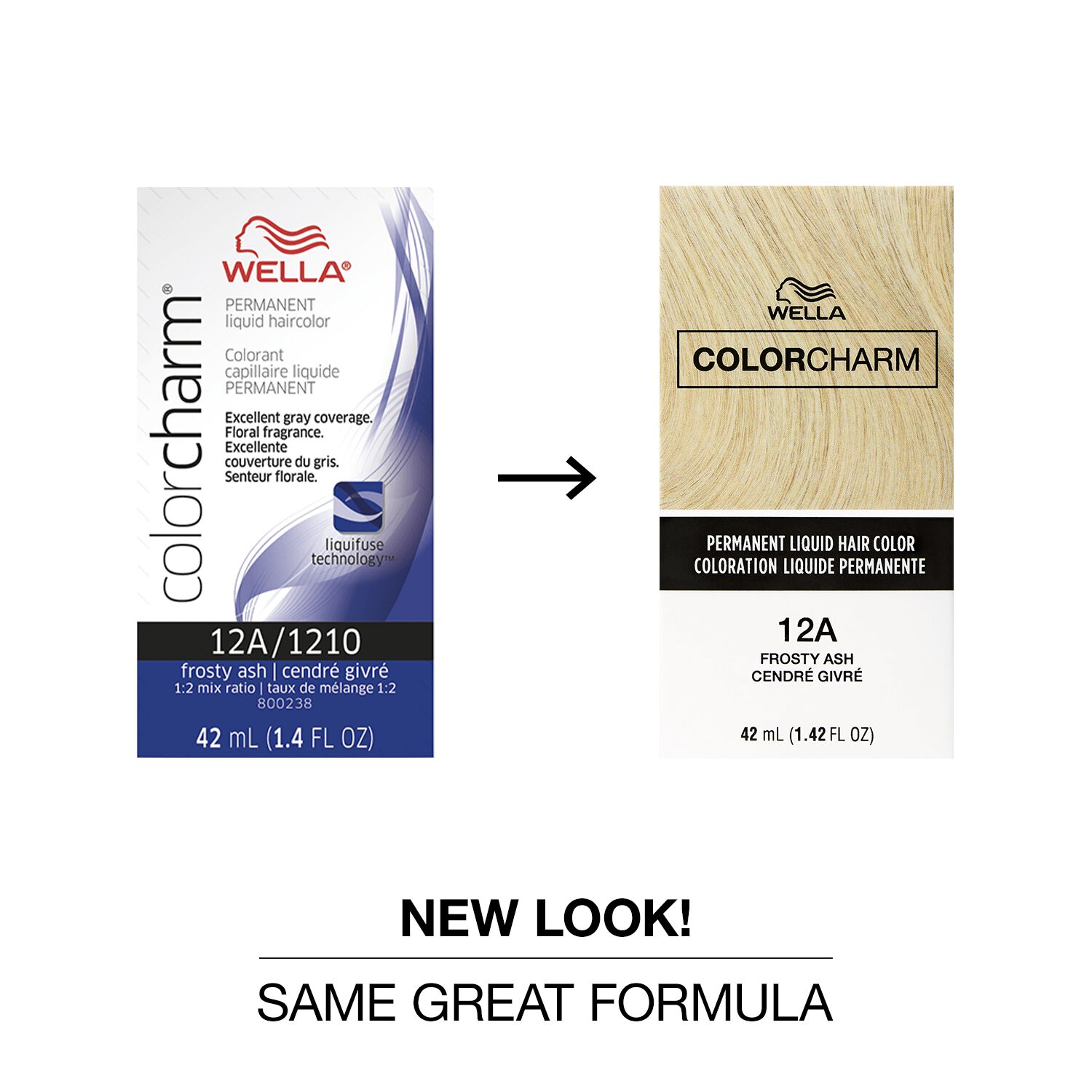 12A Frosty Ash colorcharm Permanent Liquid Hair Color by Wella | Hair ...