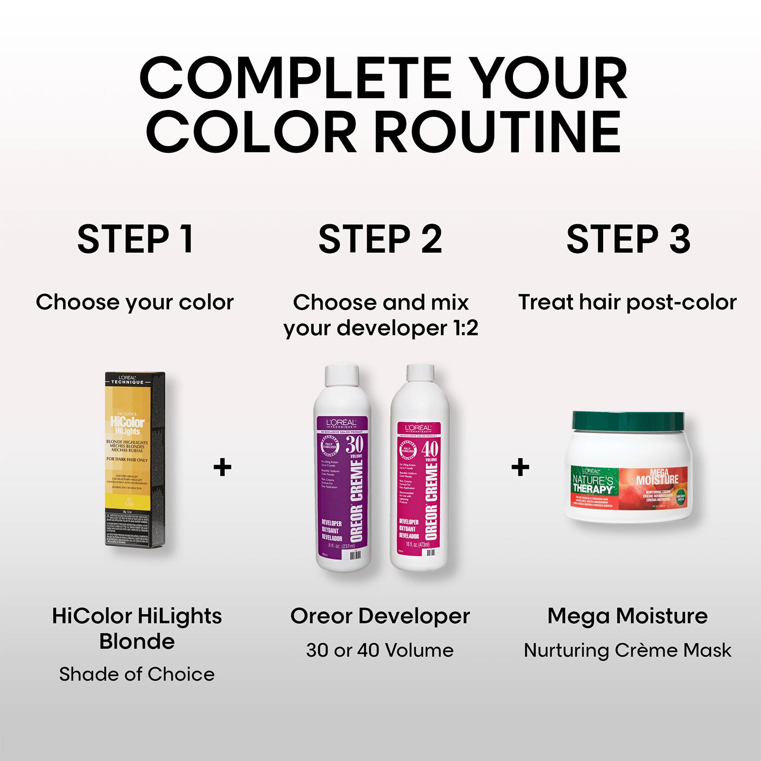 L'Oreal HiColor Blonde HiLights Ash Blonde Permanent Creme Hair Color