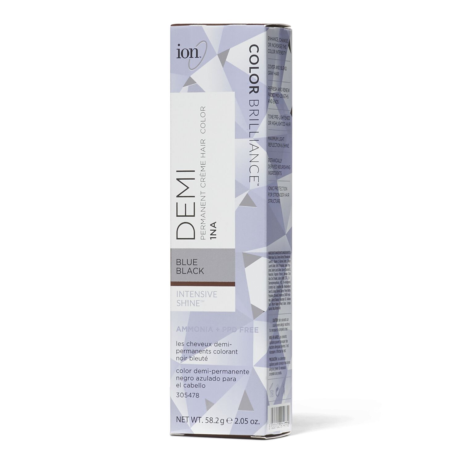 Blue Black - Ion Color Brilliance Demi-Permanent Creme Hair Color ...
