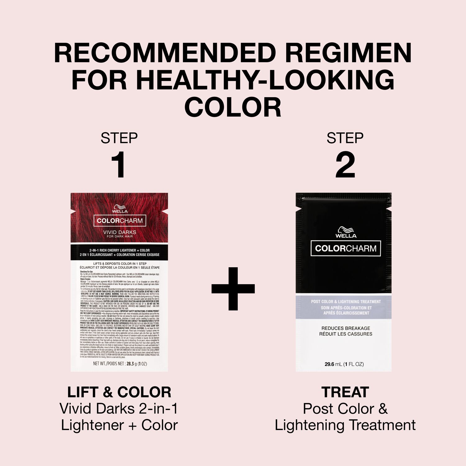Wella Ruby Red colorcharm Vivid Darks Permanent Hair Color for Dark ...