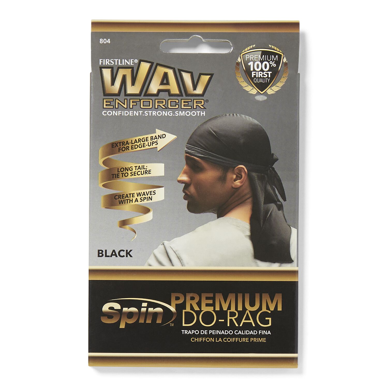 Wav Enforcer Premium Black Do-Rag