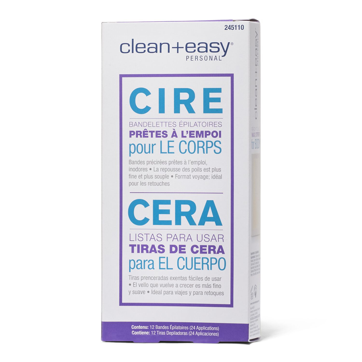 Clean & Easy Body Wax Strips