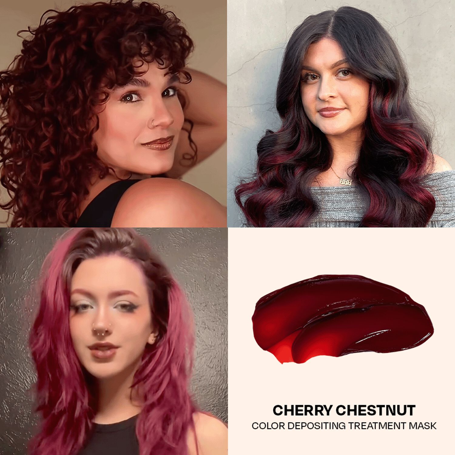 Overtone Color Depositing Treatment Mask Cherry Chestnut | Hair Color ...