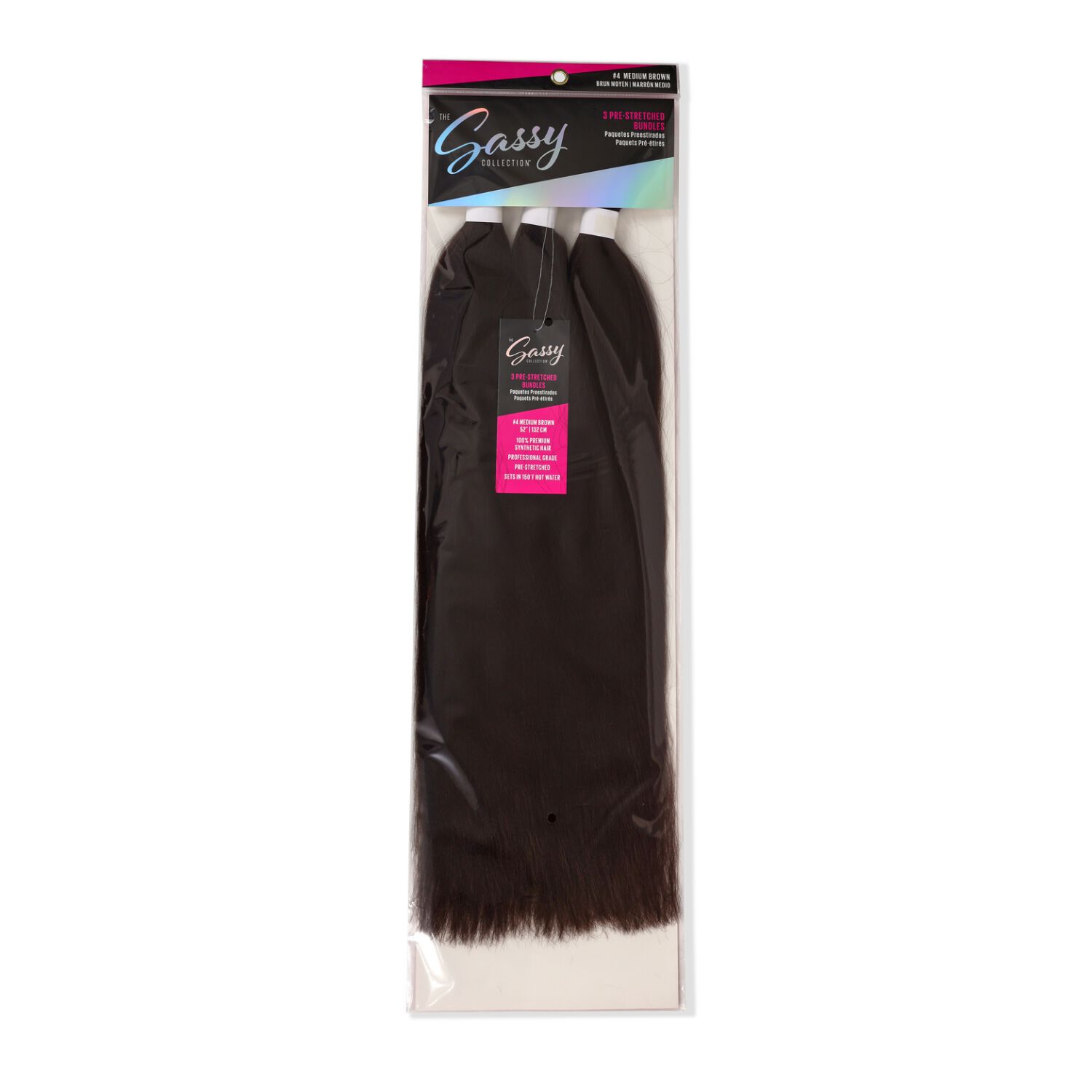 The Sassy Collection #4 Medium Brown 52" Braiding Hair | Sally Beauty