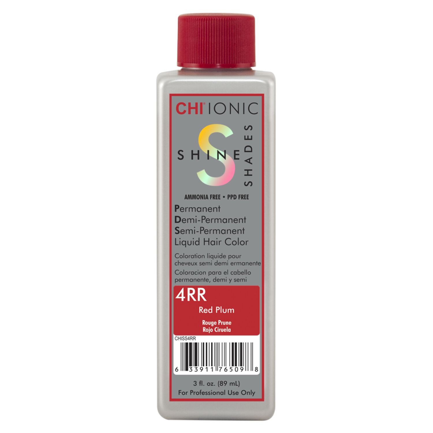 CHI Ionic Shine Shades 4RR Dark Red Red Brown | Permanent Hair Color ...