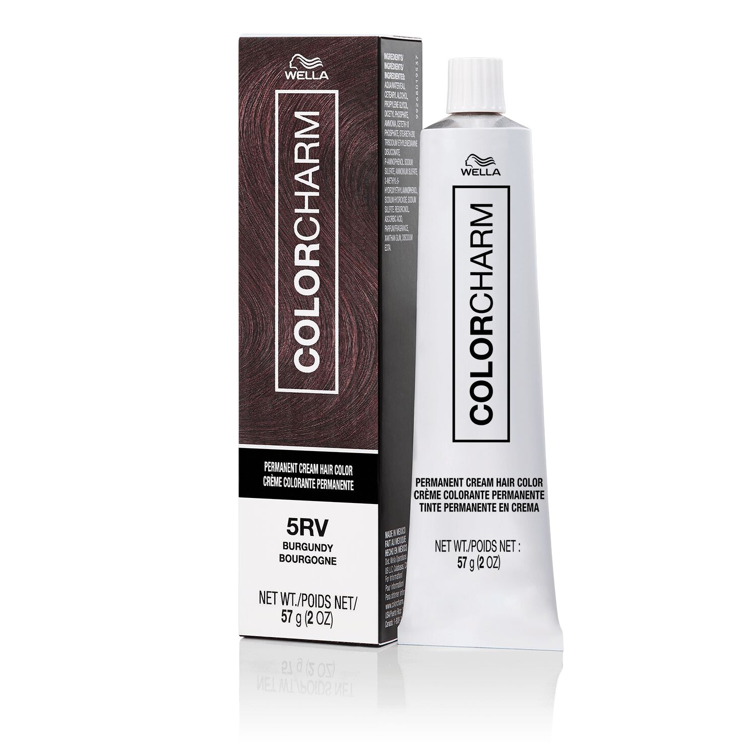 Wella colorcharm 5RV Burgundy Permanent Cream Hair Color | Hair Color ...