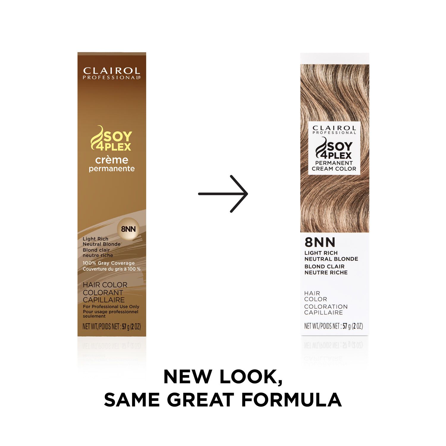 Soy4Plex 8NN Light Rich Neutral Blonde Permanent Cream Hair Color by ...