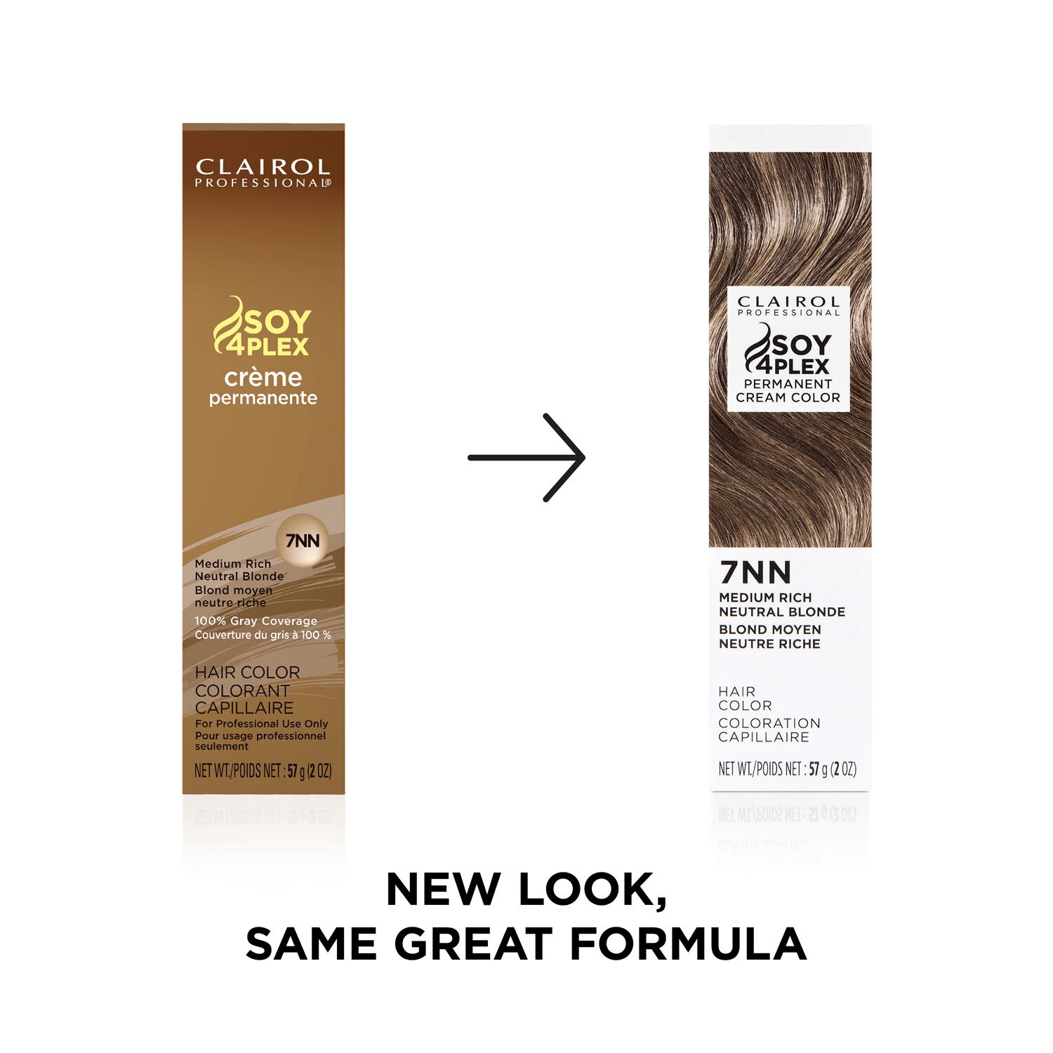 Soy4Plex 7NN Medium Rich Neutral Blonde Permanent Cream Hair Color by ...