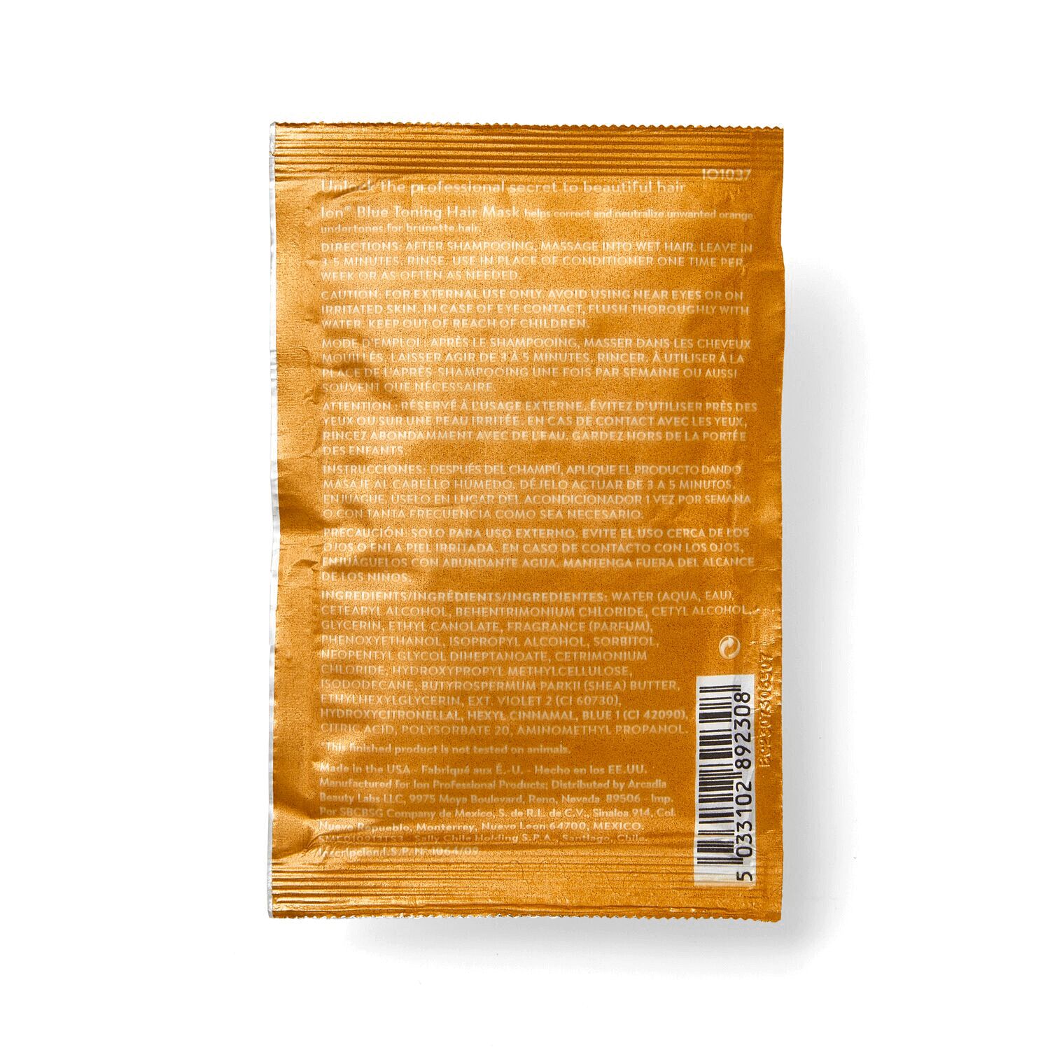 Ion Brunette Blue Toning Mask | Conditioner | Sally Beauty