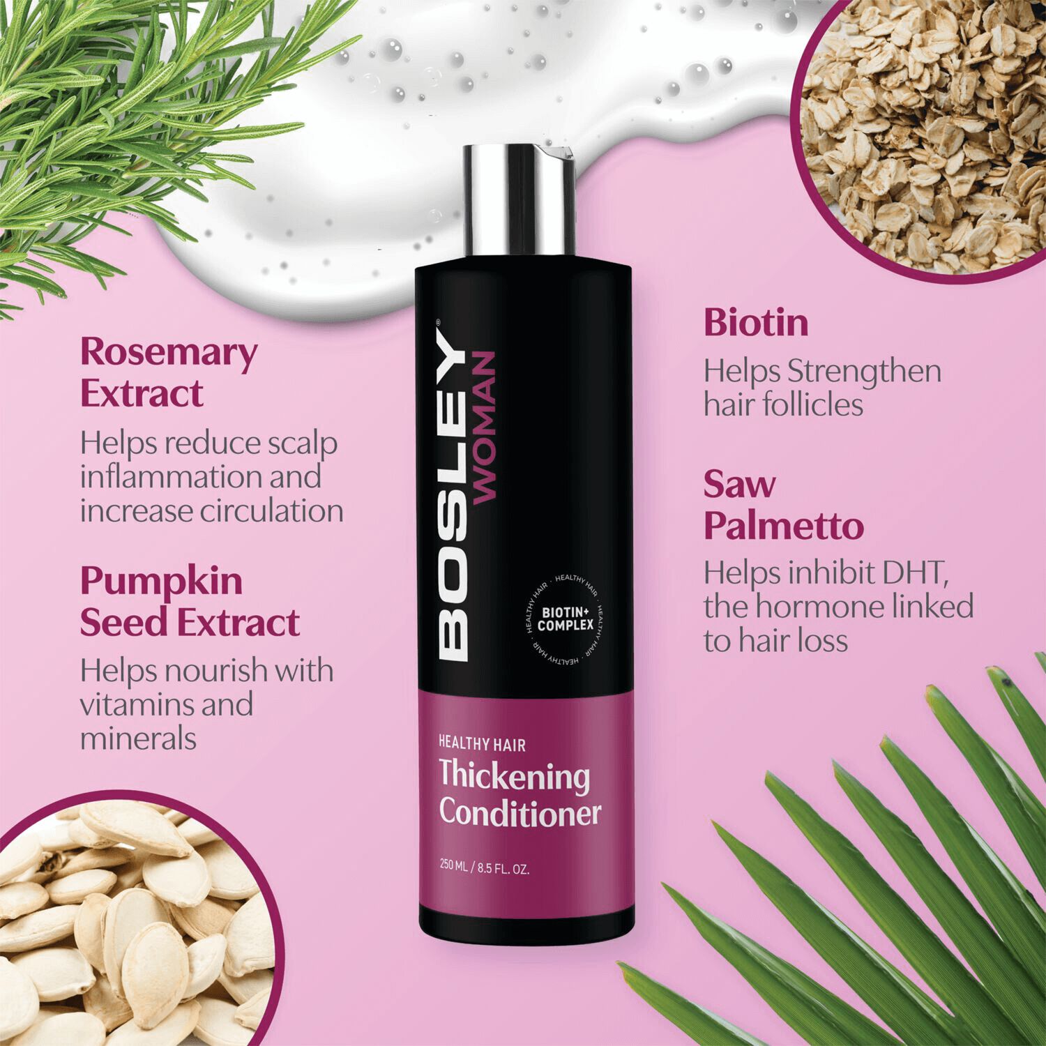 Bosley Women's Healthy Hair Thickening Conditioner | Sally Beauty