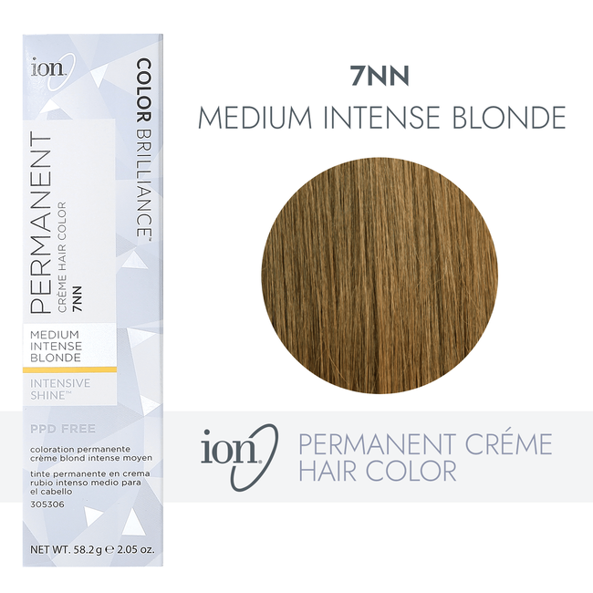 Ion 7NN Medium Intense Blonde Permanent Creme Hair Color by Color ...