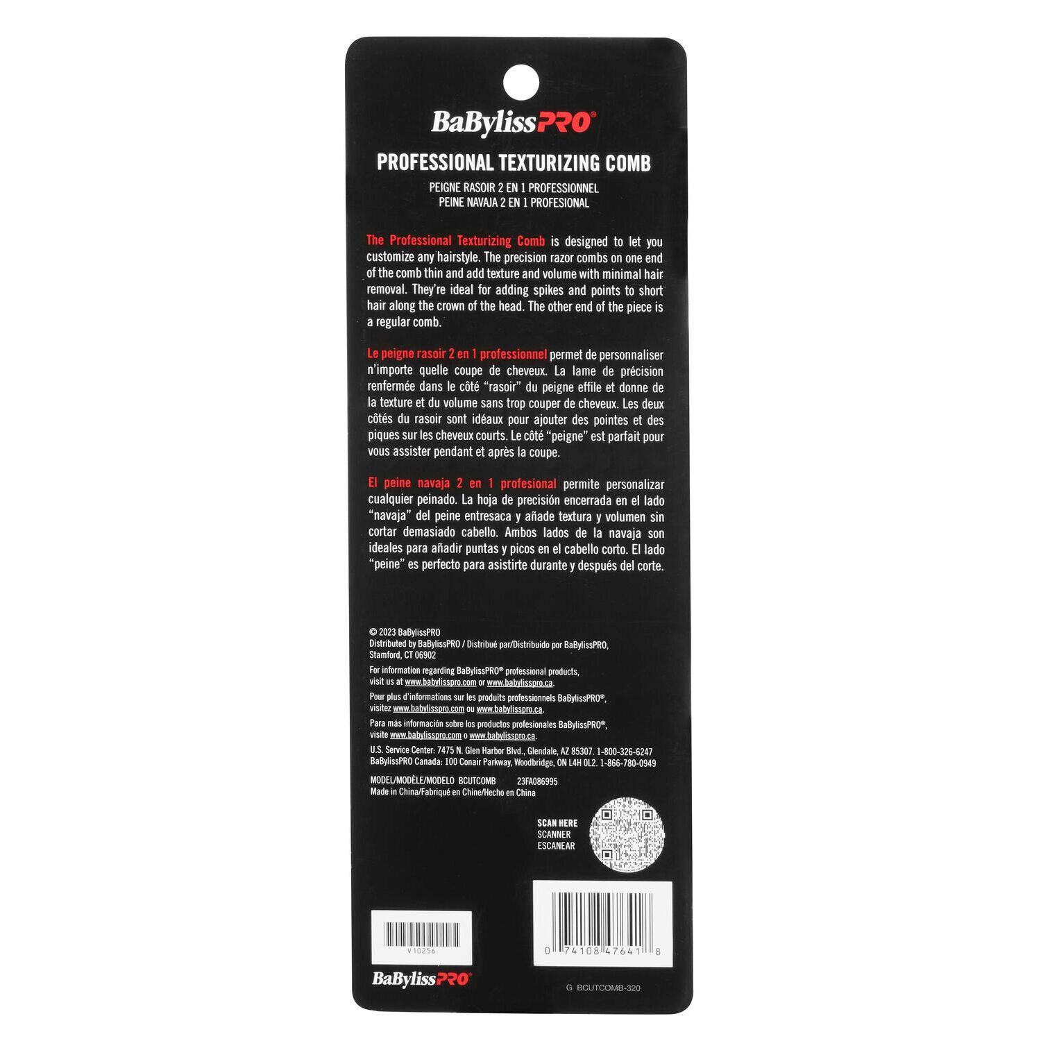 BabylissPRO Precision Cut Comb | Texturizing Comb | Sally Beauty