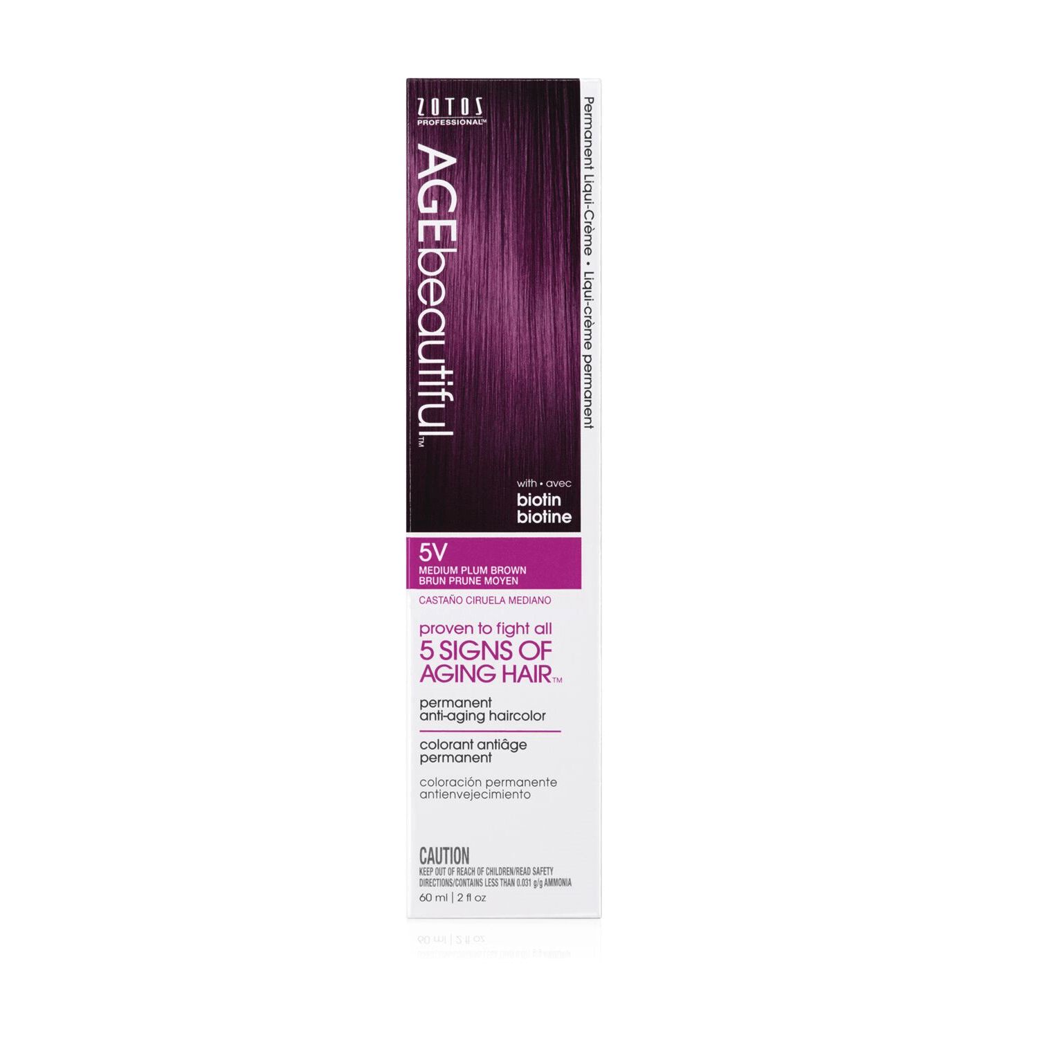 5V Medium Plum Brown Permanent Liqui-Creme Hair Color by AGEbeautiful ...
