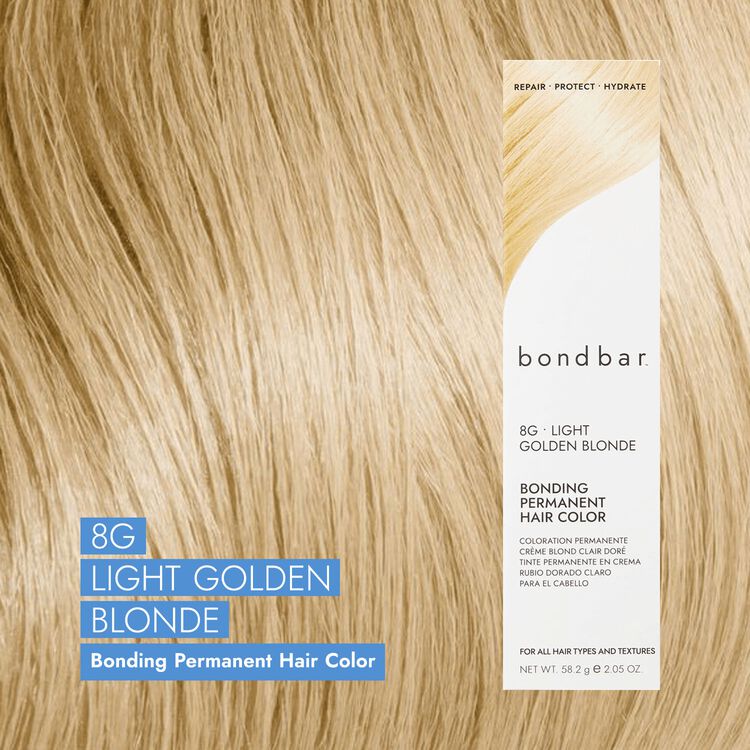 bondbar 8G Light Golden Blonde Bonding Permanent Crème Hair Color | Sally Beauty