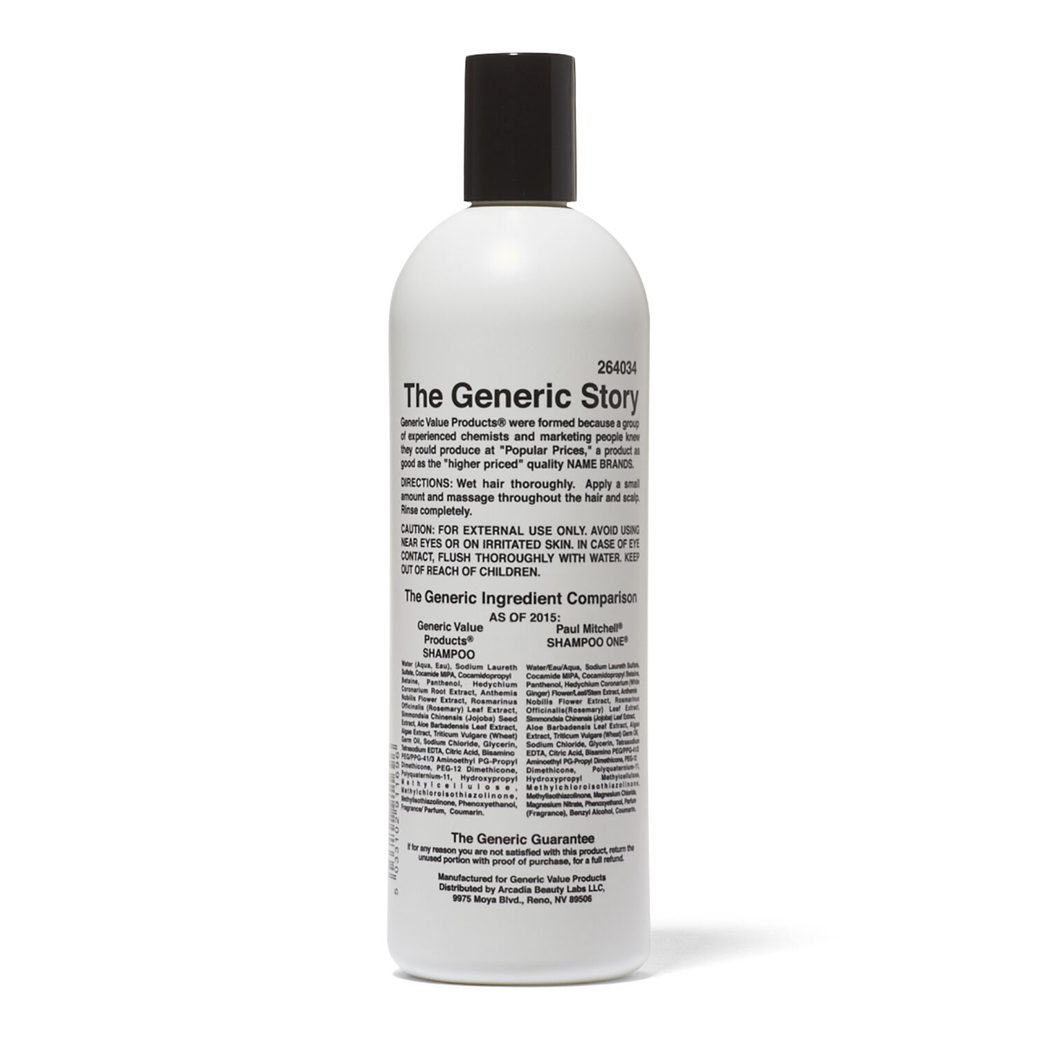 Generic Value Products Shampoo Compare to Paul Mitchell Shampoo One ...