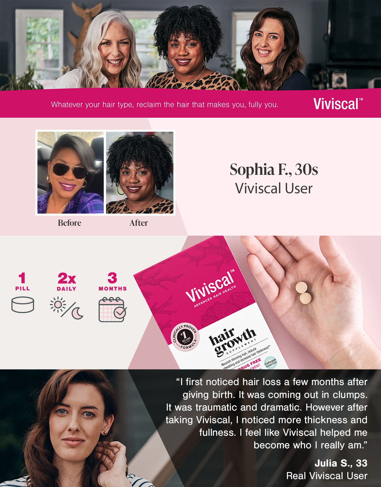 Viviscal - Hair Growth Supplements, regrow hair, hair care | Sally beauty