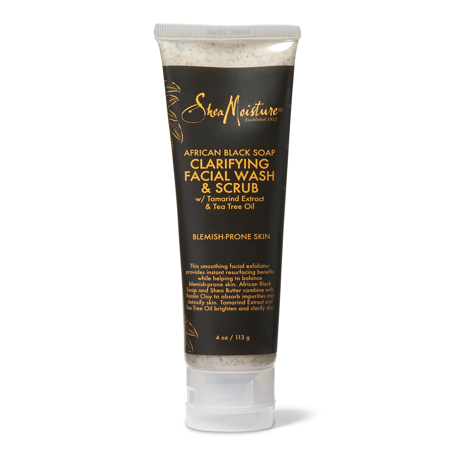 Shea Moisture African Black Soap Facial Wash And Scrub