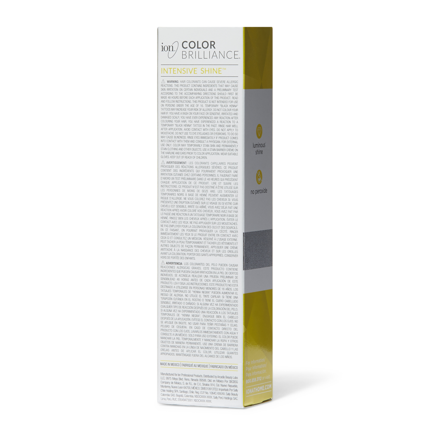 (ot) ION Cyan Semi Permanent Hair Color Creme Neon Bright Dye 405043 ...